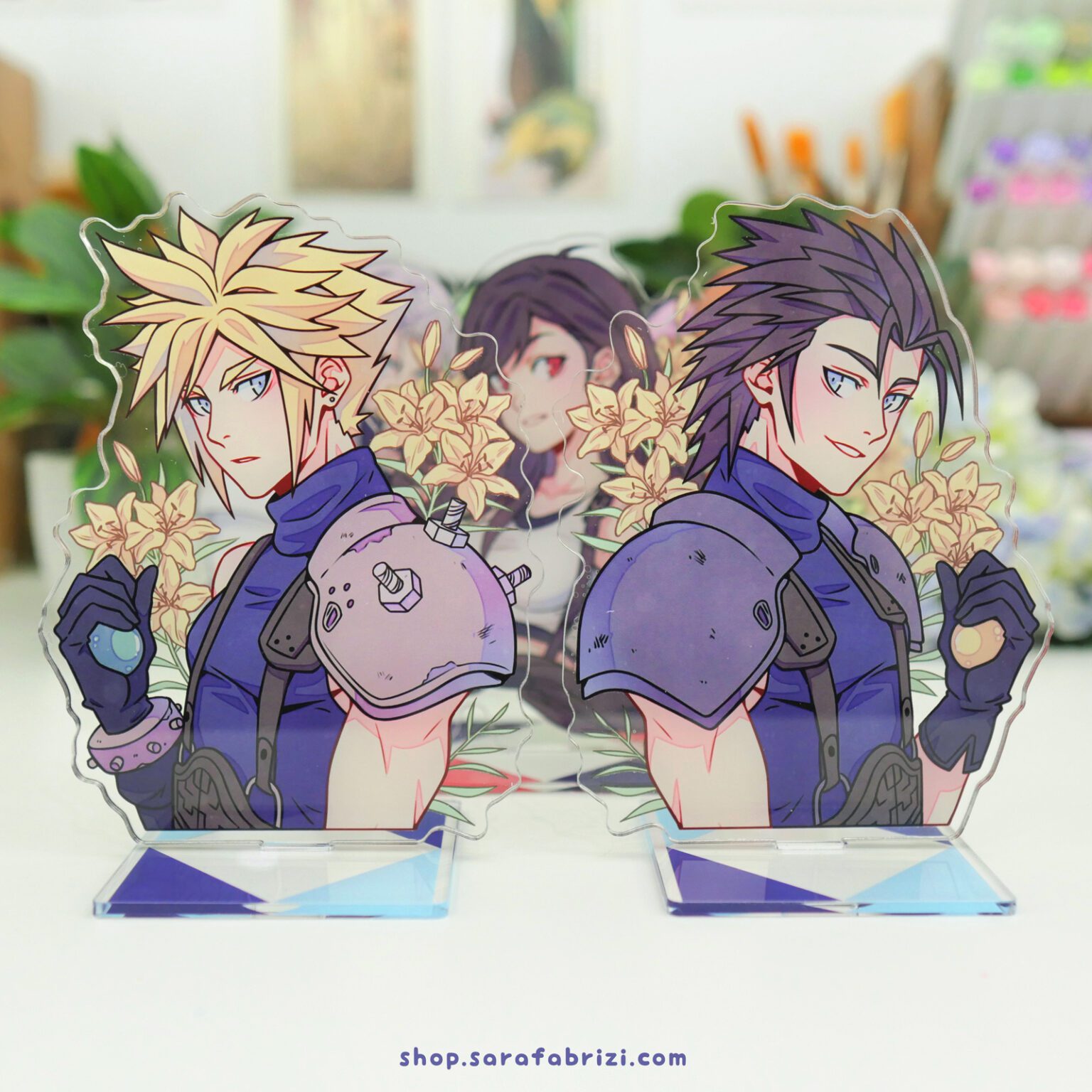 Final Fantasy VII Remake | Acrylic Standees - Sara Fabrizi Art Shop