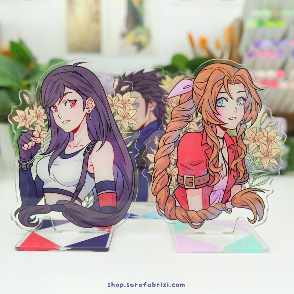 Final Fantasy VII Remake | Acrylic Standees - Sara Fabrizi Art Shop
