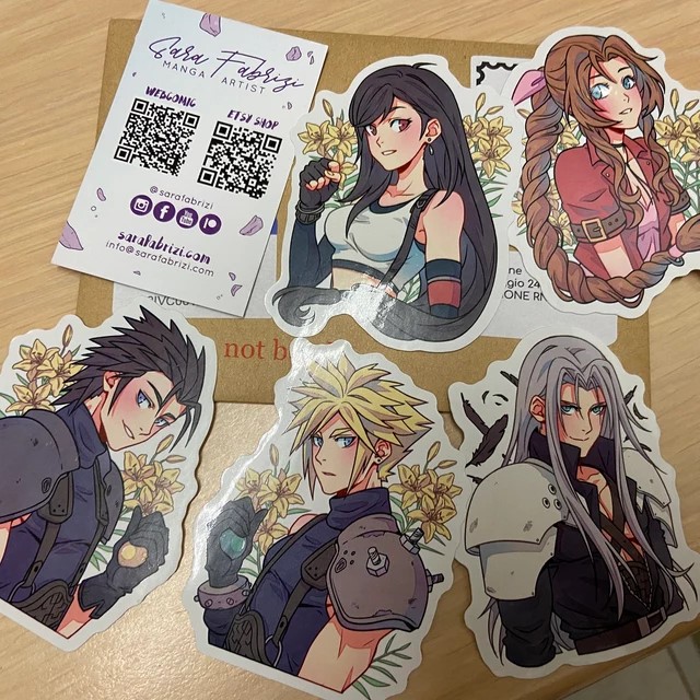 Final Fantasy VII Remake | Sticker Set – Sara Fabrizi Shop